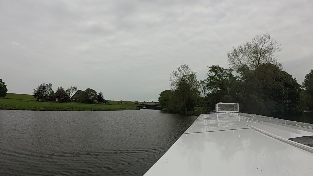 Durch Otterndorf vom Rathaus zum Einsteigungsort und auf dem Schiff zum ...